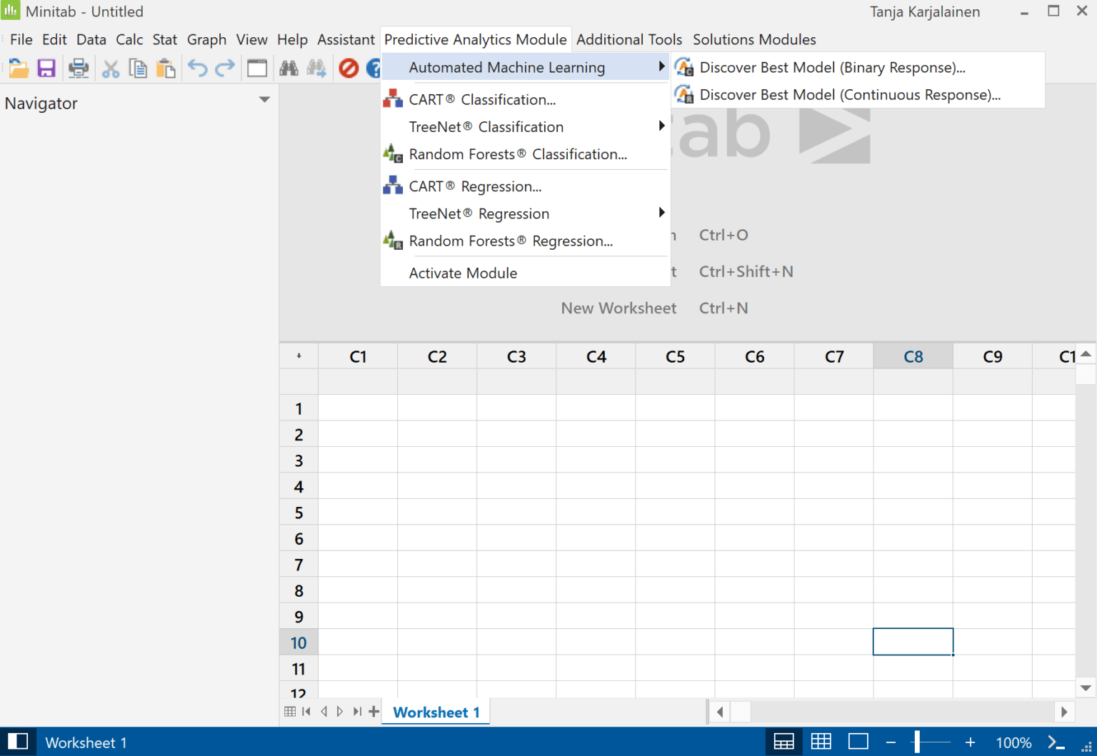 Minitab Predictive Analytics Module, 1 käyttäjä / 12 kk - Quality ...